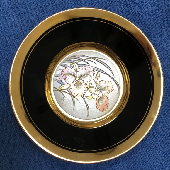 Japanese Chokin Art | Accents | Dynasty Gallery Chokin Collection Dish ...
